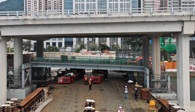 Boardwalk Underneath Island Eastern Corridor