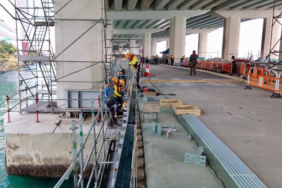 Boardwalk Underneath Island Eastern Corridor